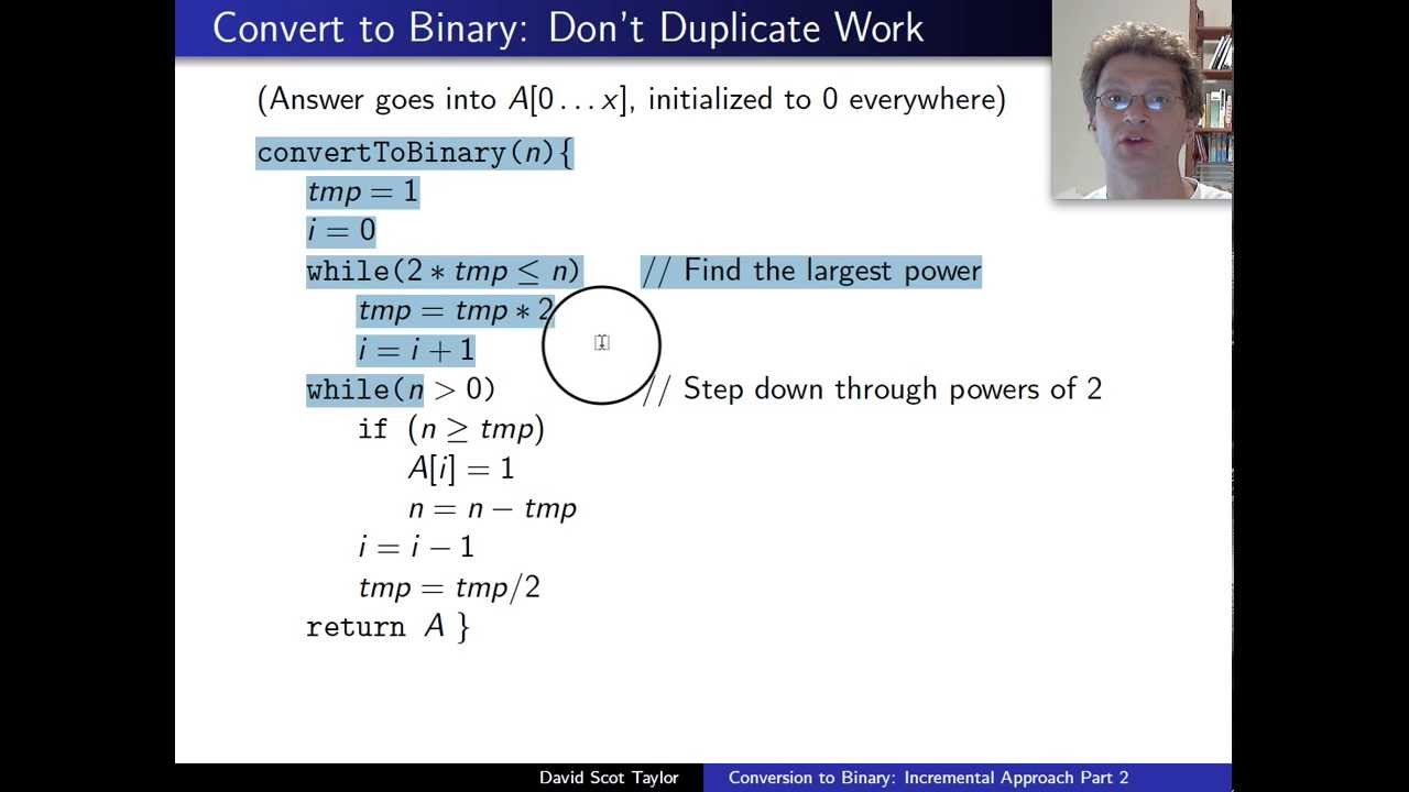 Conversion to Binary 2