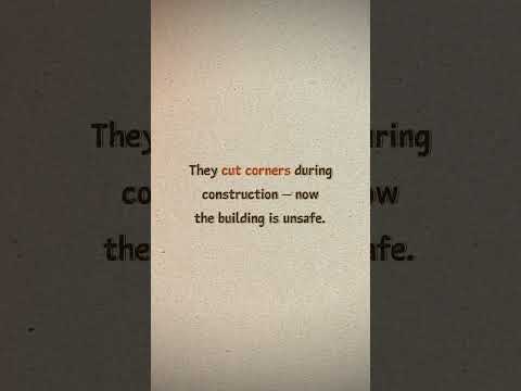 What Does “Cut Corners” Really Mean? | Learn Real English #shorts #english #idioms