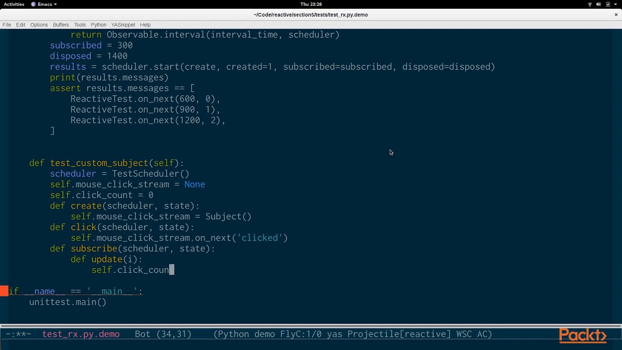 Reactive Programming in Python: Unit Testing a Basic Reactive Data Flow | packtpub.com
