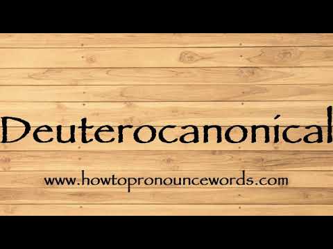 How To Pronounce Deuterocanonical ? How To say Deuterocanonical New Video