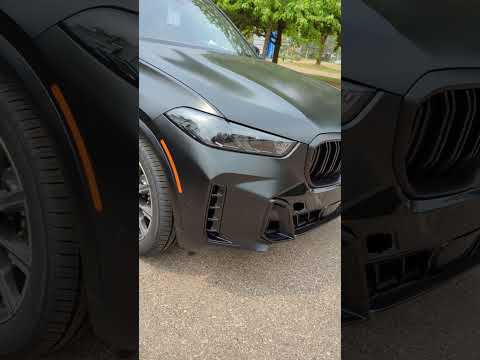 frozen black BMW X5 M60