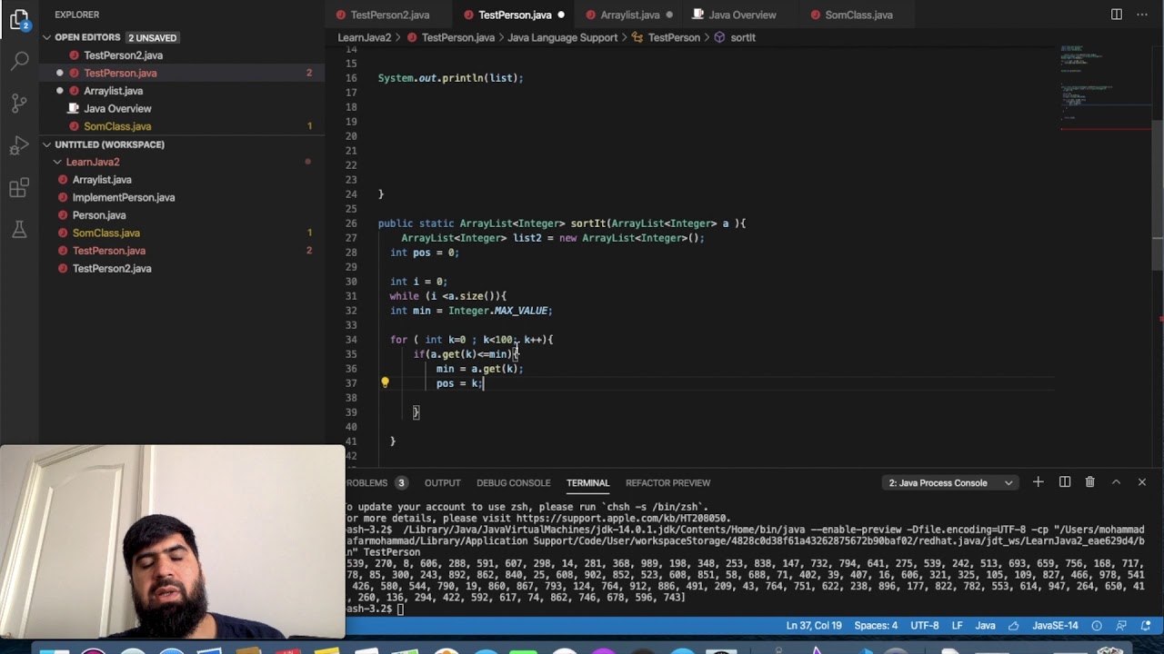 Java Programming tutorial 13 : Sort an arraylist in java