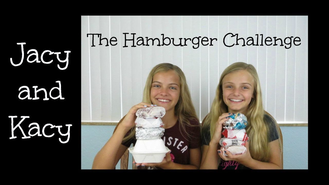 The Hamburger Challenge ~ Jacy and Kacy
