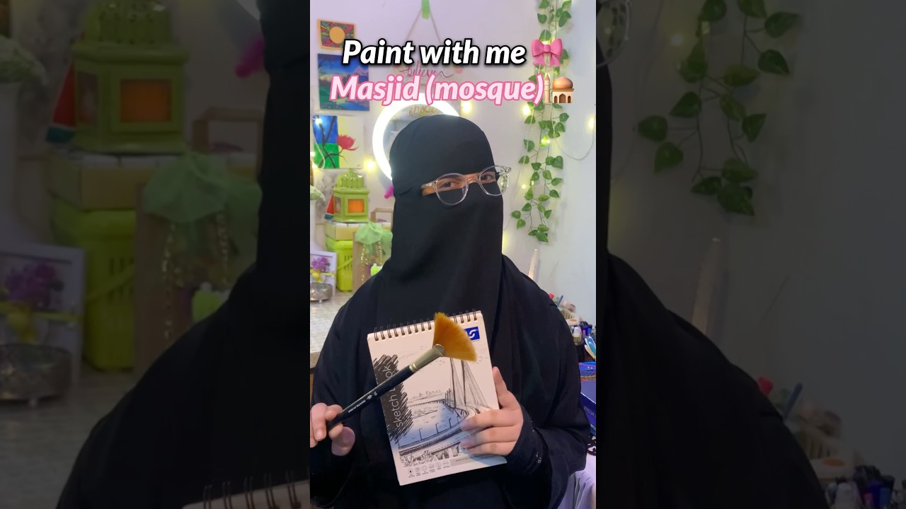 Paint with me 🎀 masjid (mosque)🕌