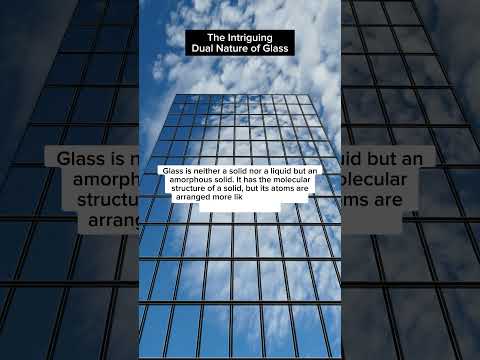 The Intriguing Dual Nature of Glass