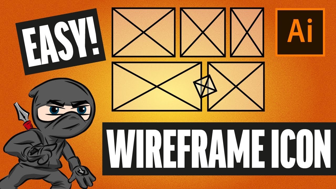 Make a Wireframing Icon in Illustrator—So Easy!