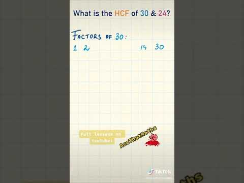 HCF | GCSE Revision Flashcard | TikTok