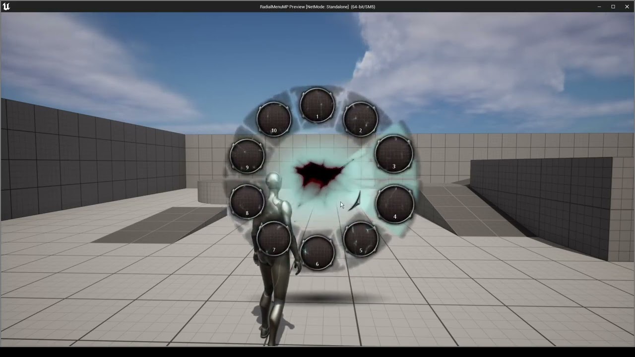 Unreal - Dynamic Radial Menu - Test #2