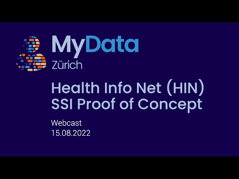 MyData Zurich Demonstration - HIN SSI Proof of Concept