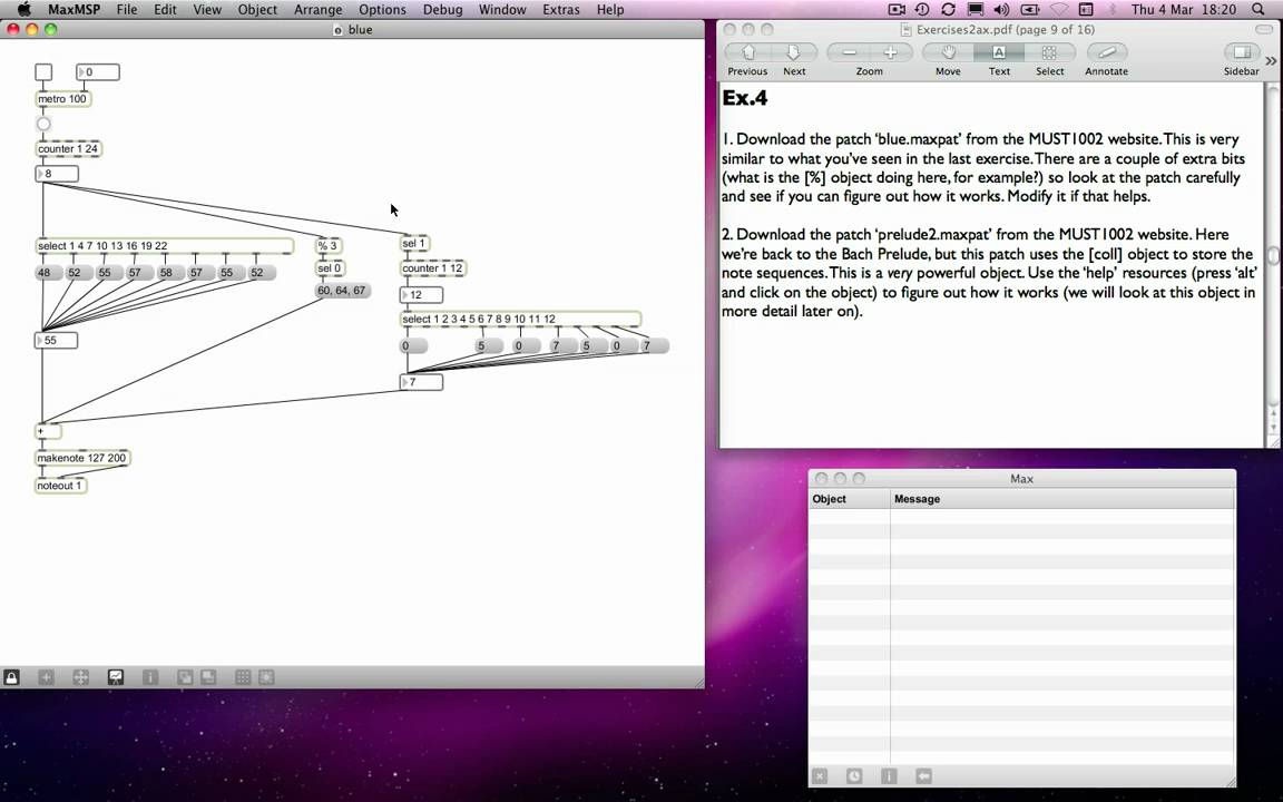 Max MSP Tutorial 02a3: Simple Melody Generation [3]