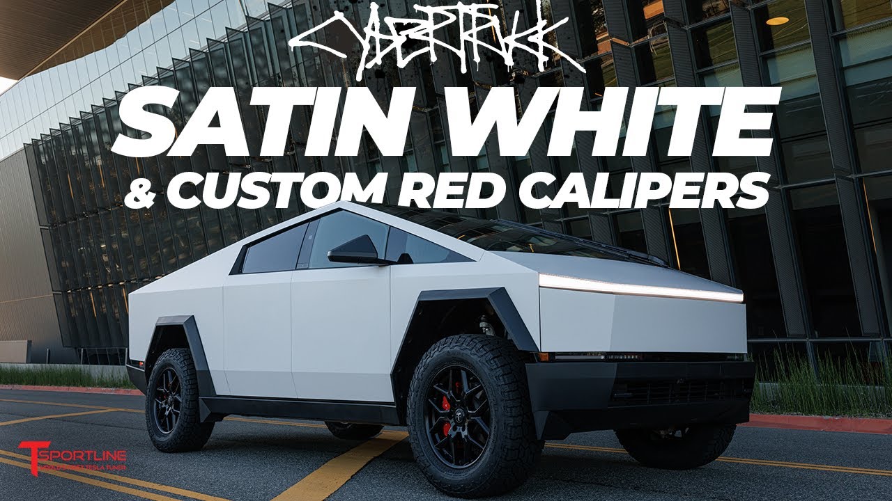 The First-Ever Tesla Cybertruck in Satin White Is Ready - autoevolution