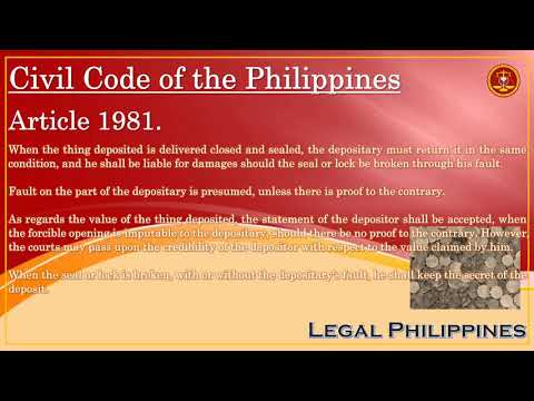 Civil Code of the Philippines, Article 1981
