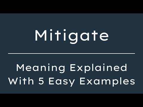 Mitigate Meaning in English With 5 Example Sentences, Mitigate Meaning in English