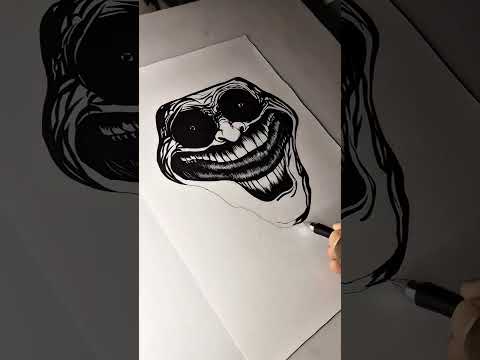 Troll Face Drawing Sigma Face Drawing #art #unartknown #sigma