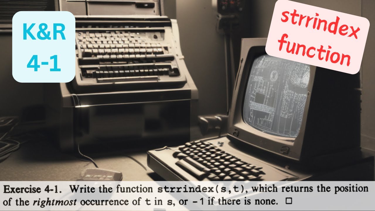 The C Programming Language K&R: 4-1 Solution