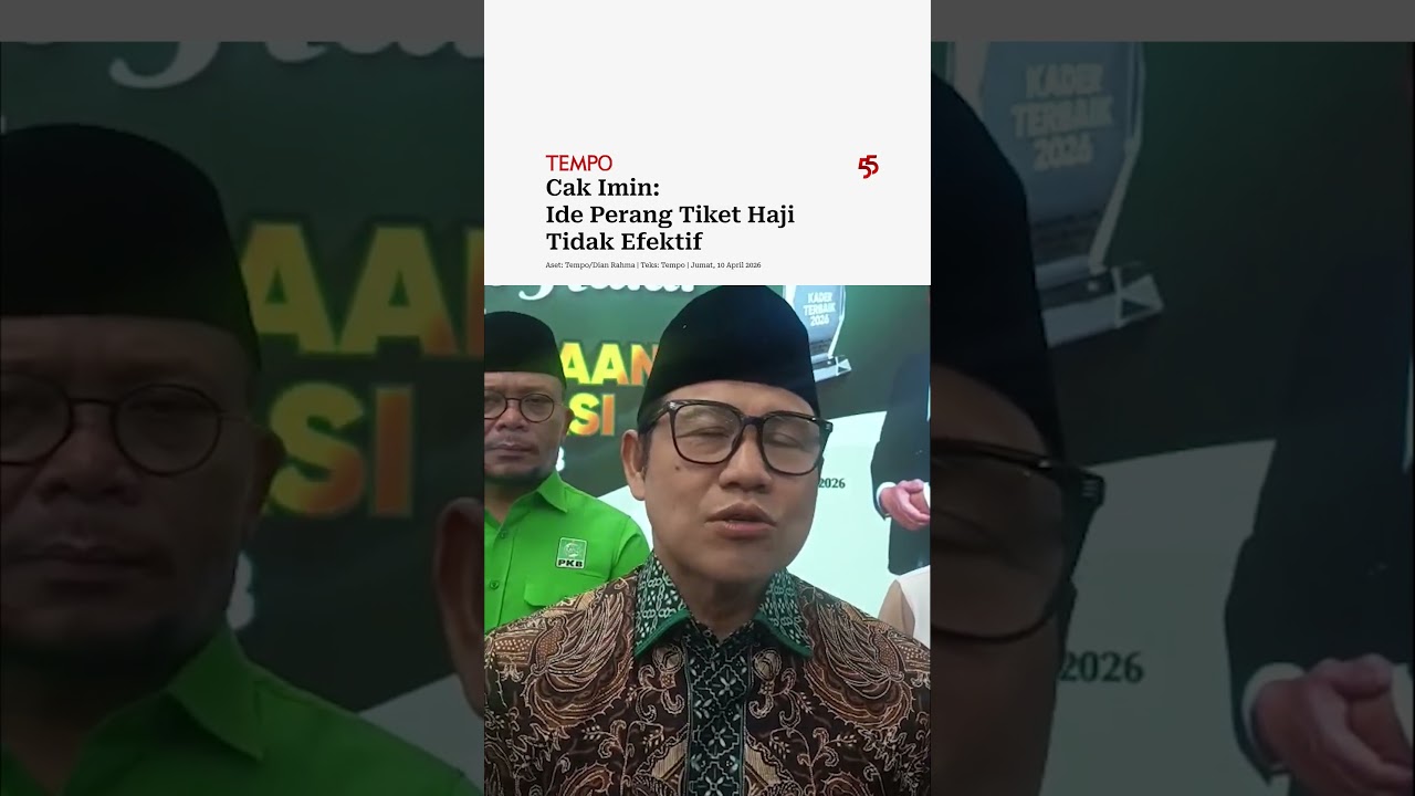 Cak Imin: Ide Perang Tiket Haji Tidak Efektif #shorts