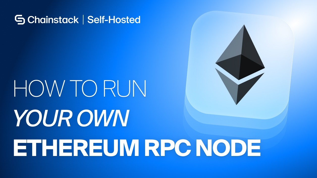 Deploy your own Ethereum RPC node in minutes with Chainstack Self-Hosted