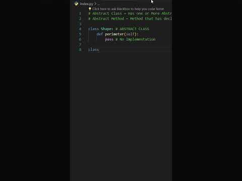 Abstraction in Python!