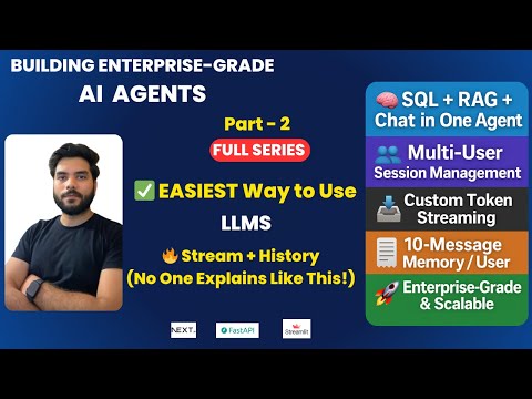 Master LLM Calls with Stream + History | Easiest LangChain + Open AI Setup | Agentic AI Series Part2