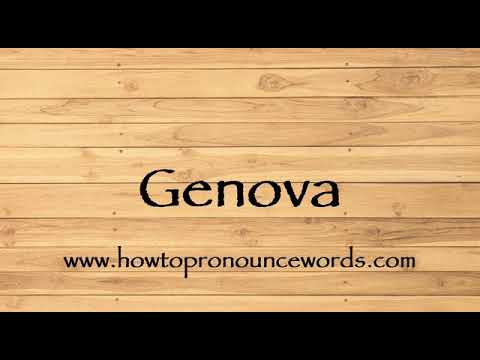 How To Pronounce Genova ? How To say Genova New Video