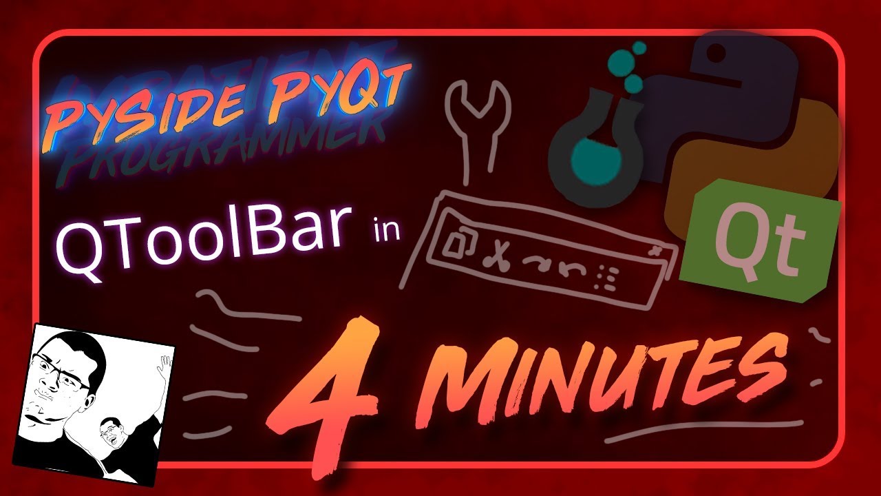 PySide + PyQt | QToolBar in 4 Minutes