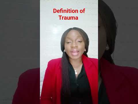 Definition of trauma #trauma