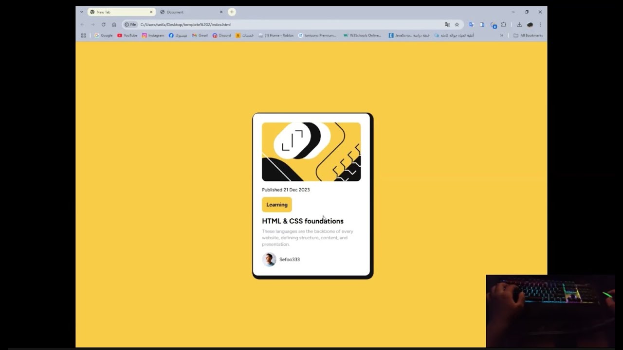 ASMR | Blog preview card - HTML&CSS
