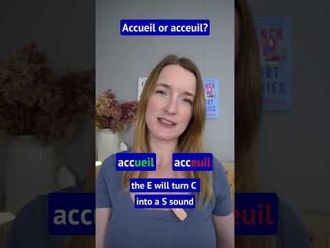 Accueil or acceuil? Why is it spelled ueil?