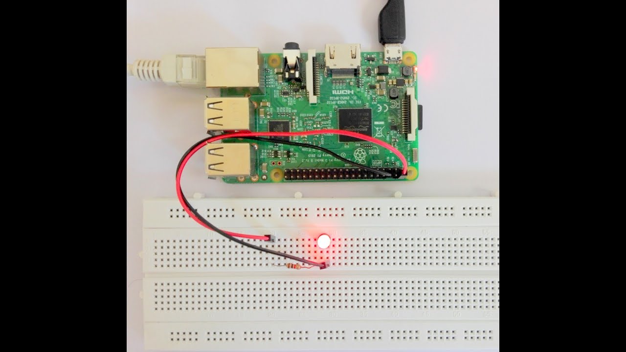 5. Blinking Led with Raspberry pi using python