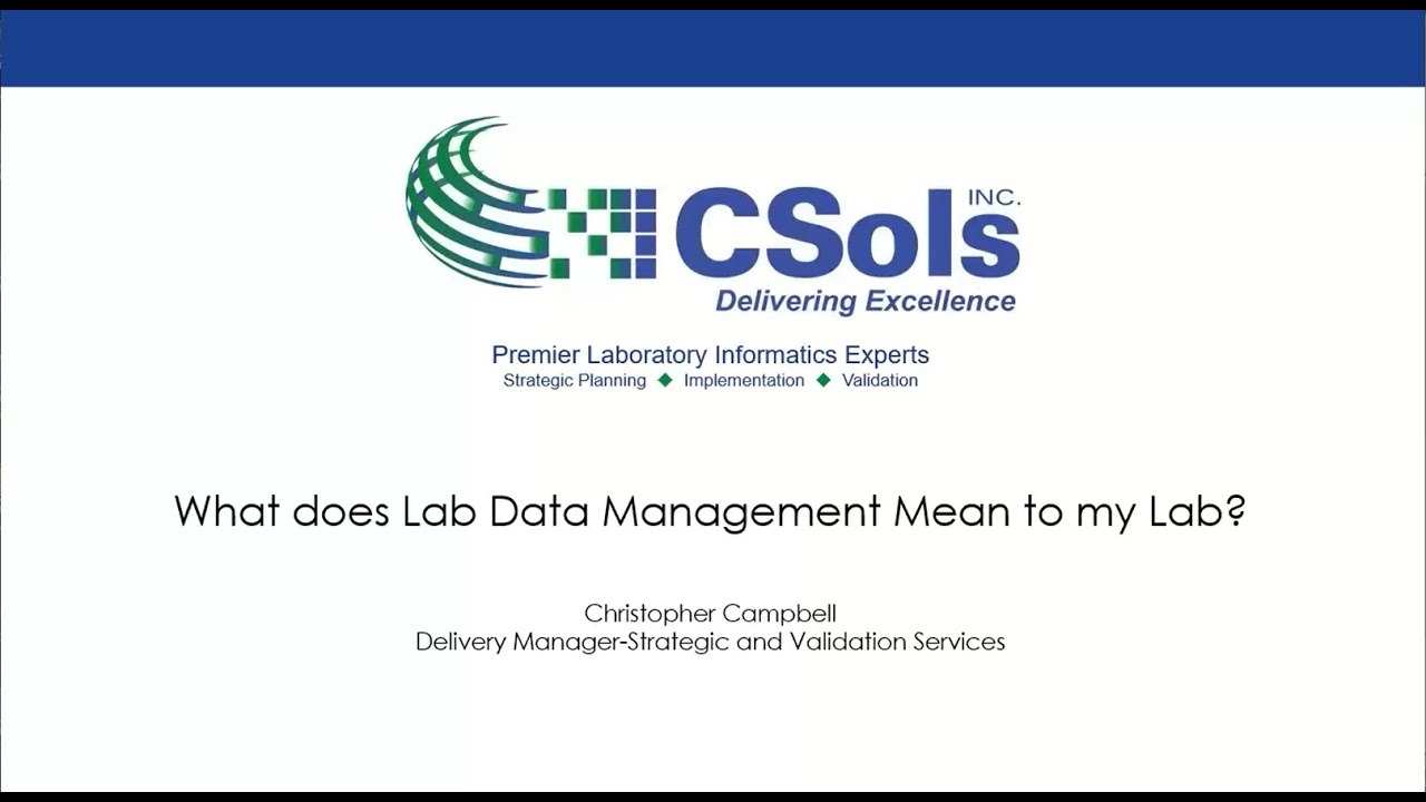 What Does Lab Data Management Mean to My Lab