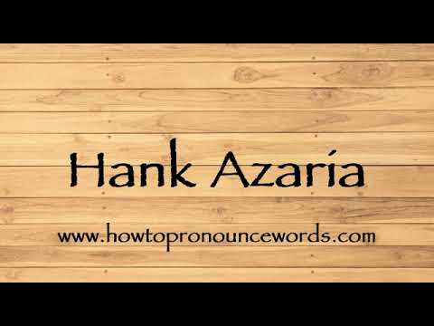 How To Pronounce Hank Azaria ? How To say Hank Azaria New Video