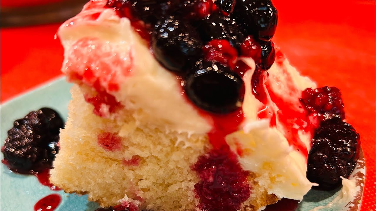Triple Berry Cream Cheese Cake