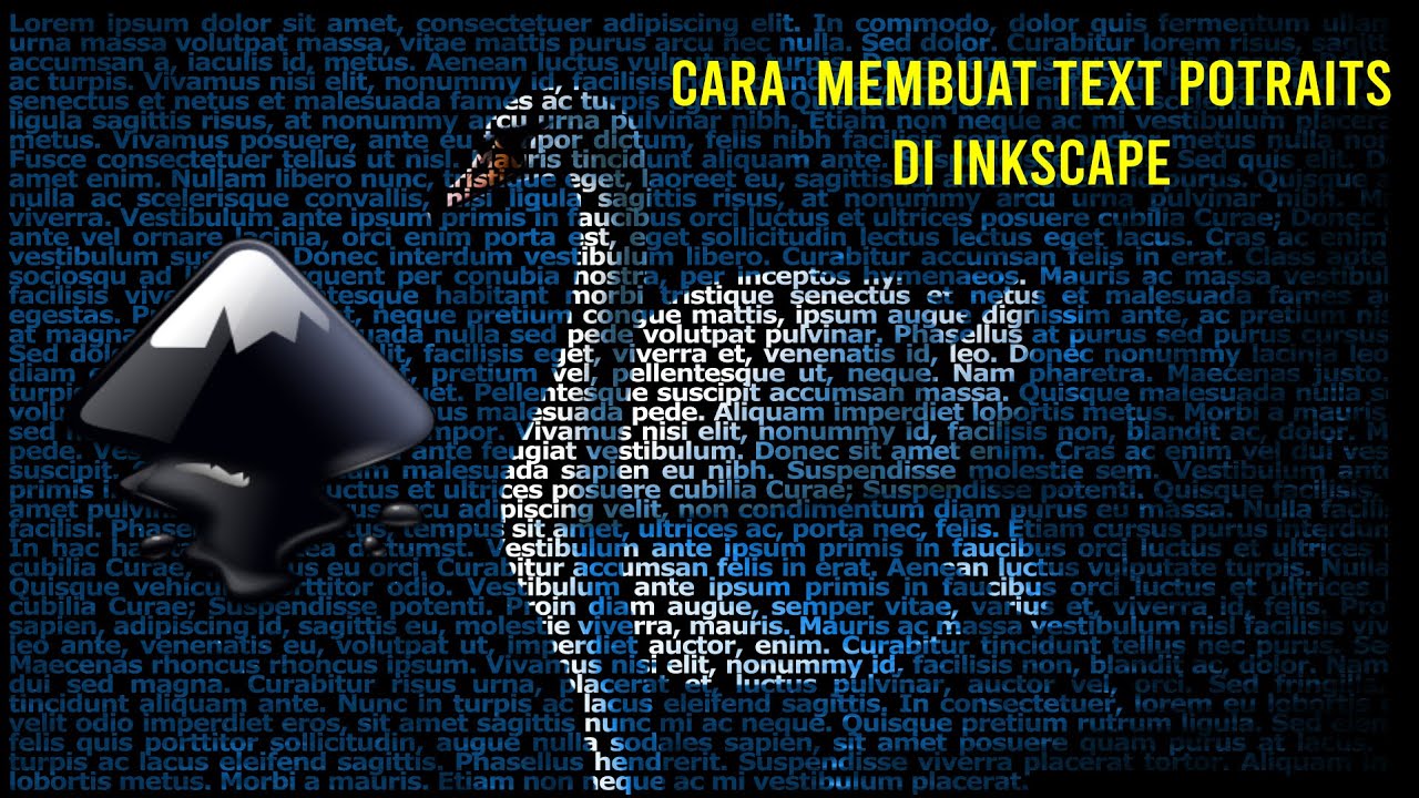 How to make text portraits usinginkscape - inkscape tutorial #15