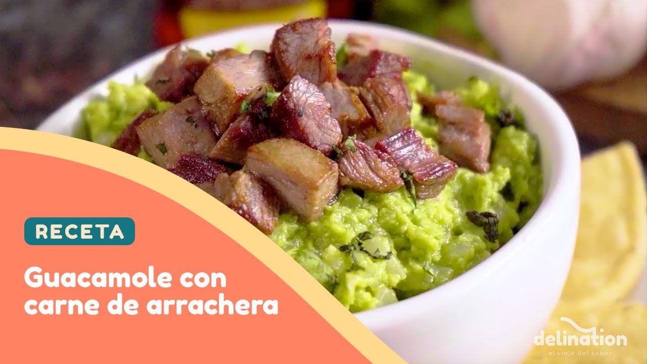 GUACAMOLE CON CARNE DE ARRACHERA l BOTANAS DELICIOSAS😋