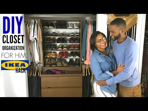 DIY Closet Organization FOR HIM! | IKEA HACK