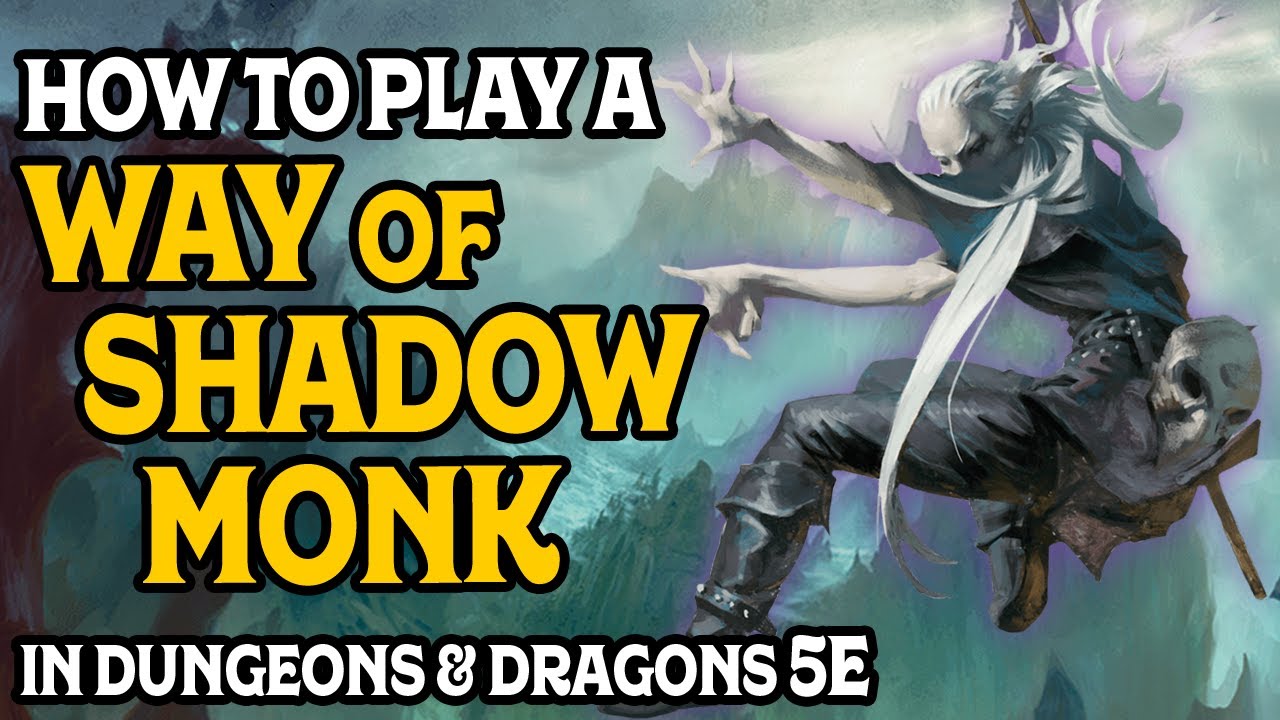 How To Play a Way of Shadow Monk in Dungeons and Dragons 5e