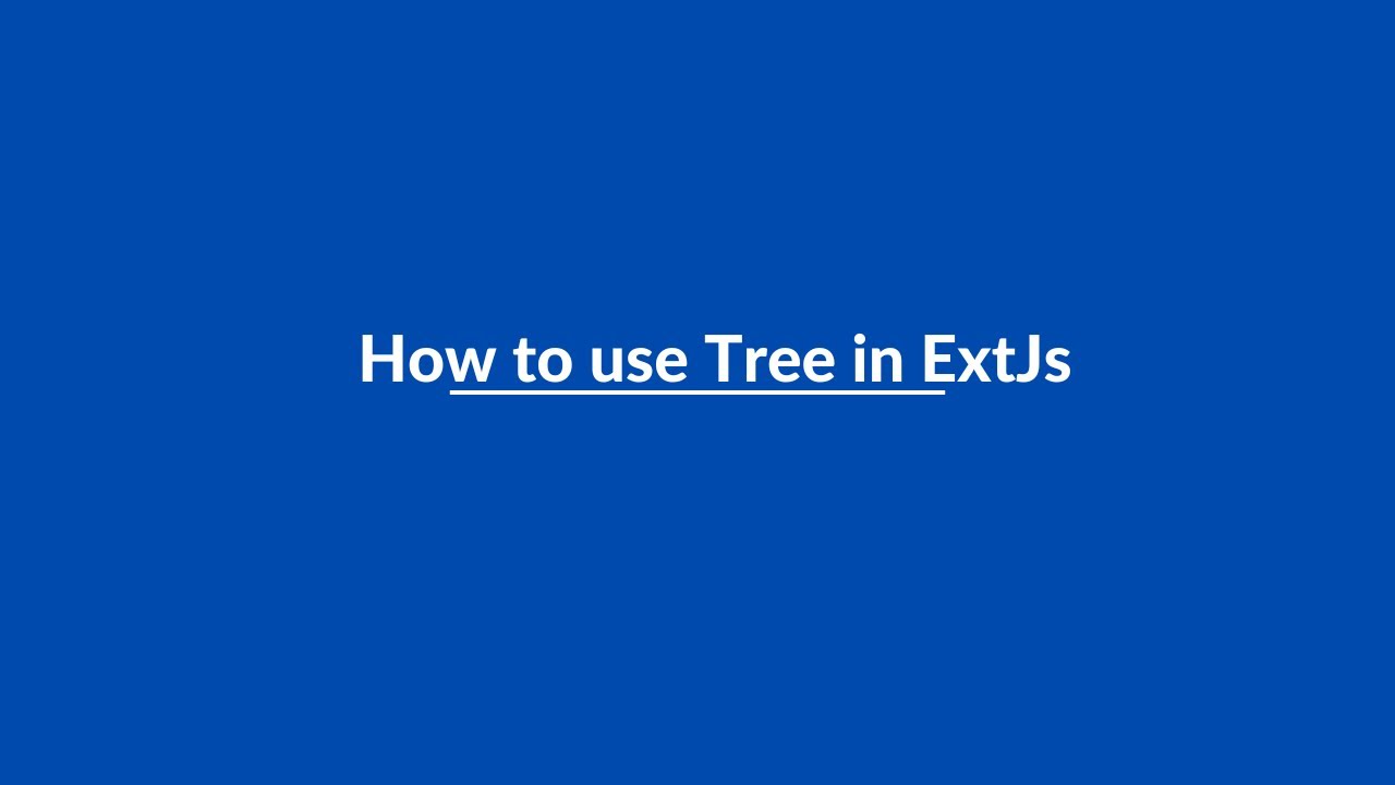 (#18) How to use Tree in ExtJs