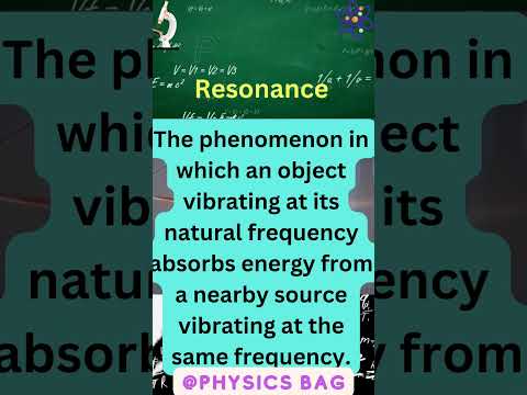 Resonance ||Physics fundamentals, definitions, and laws