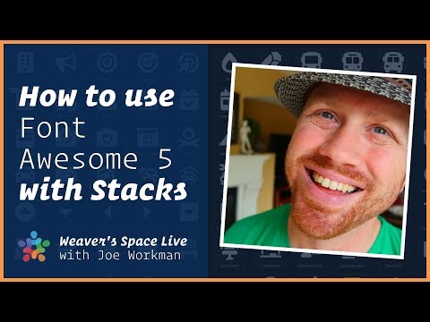 How to use Font Awesome 5 in your websites using Stacks