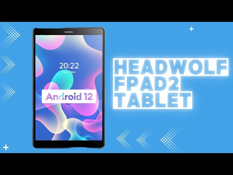 Headwolf FPad2 Tablet, 8 inch Android 12 Tablet, Quad-Core A75 Processor, HD Display