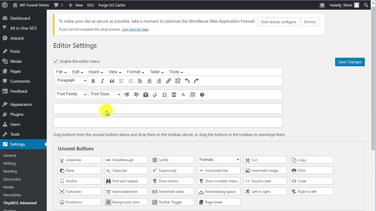 Wordpress Course - how to install a better text editor - tinymce advanced