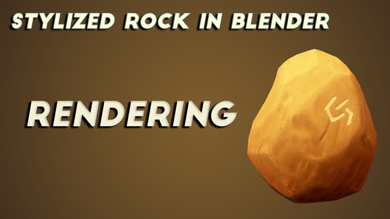 Rendering Stylized Rock in Substance Painter | Portfolio Renders