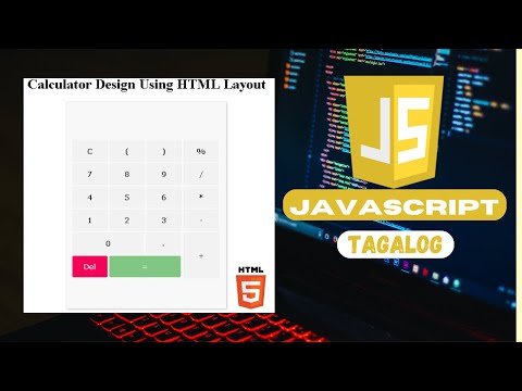 How to Create a Calculator in JavaScript | Tutorial For Beginners | Tagalog | Filipino