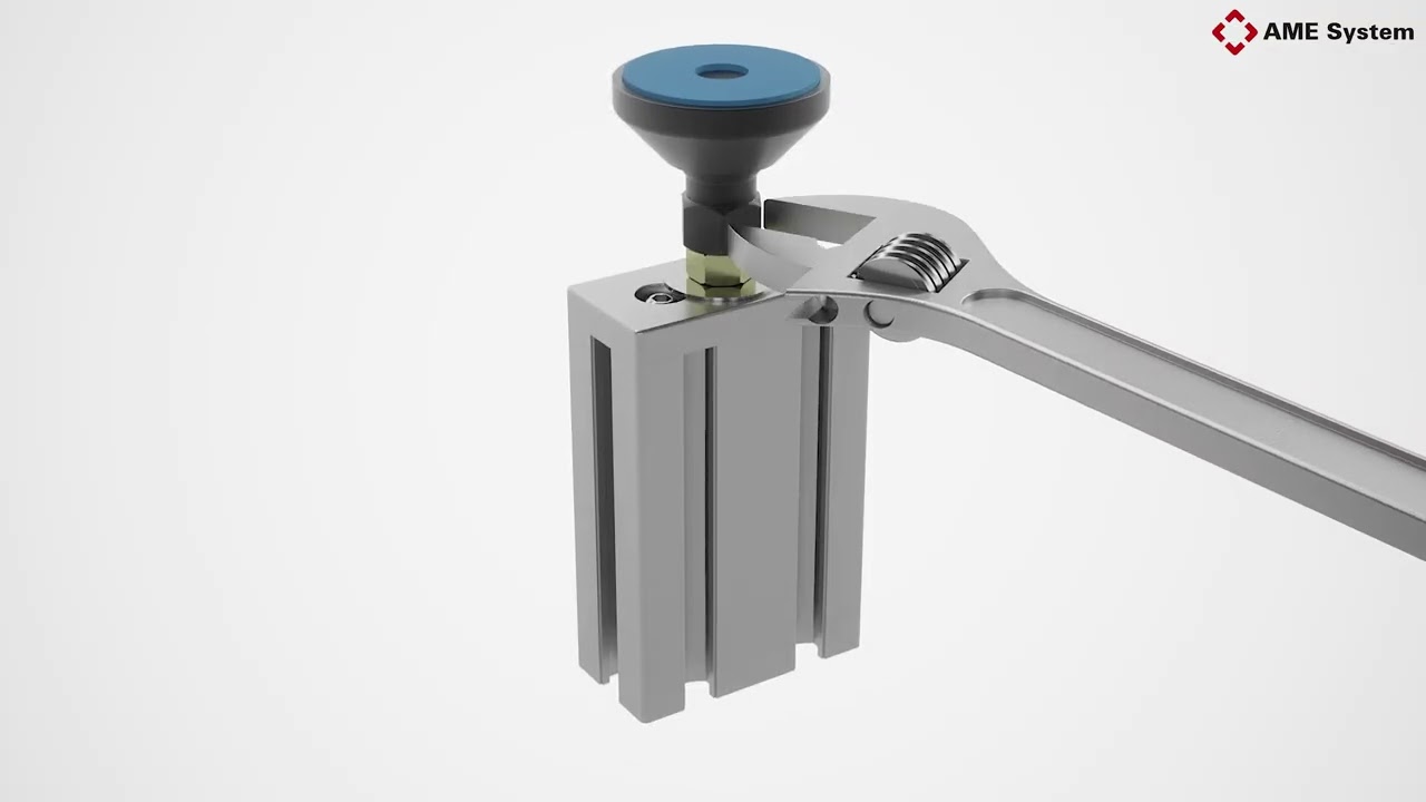 AME System Aluminium Foot Plate 40x80, M12