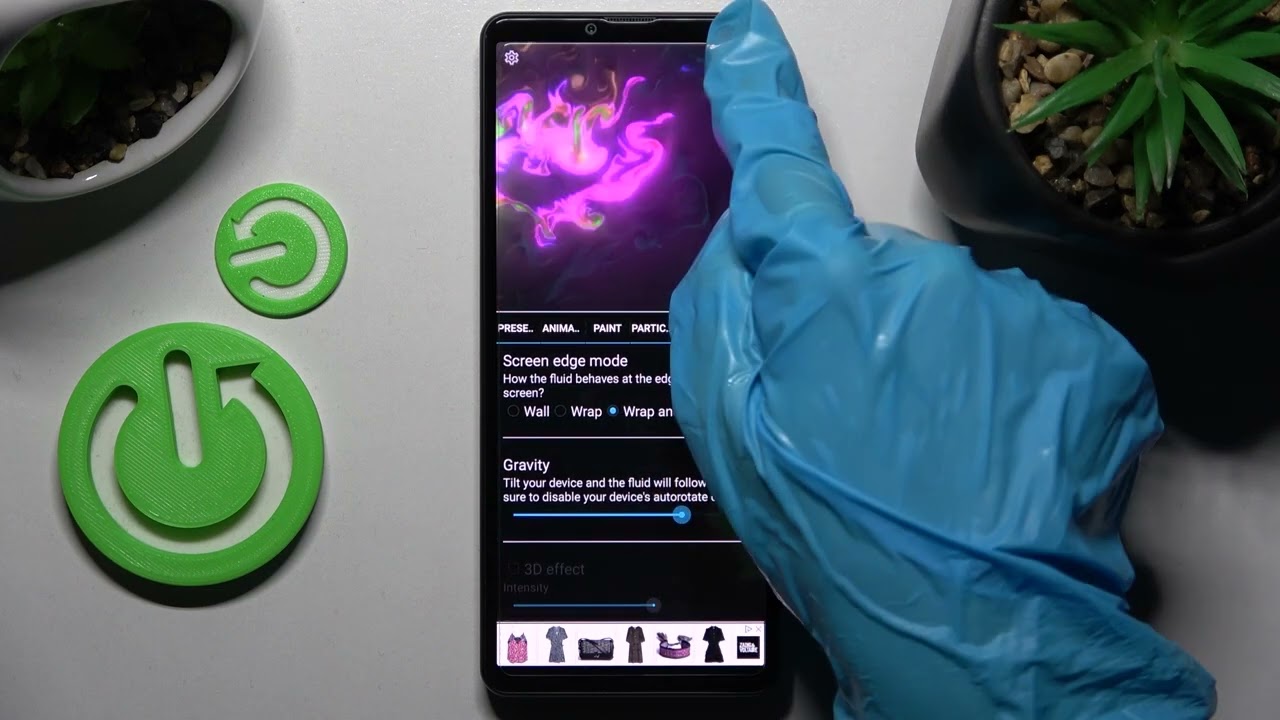 How to Download and Apply Live Wallpaper on SONY Xperia 10 IV - Install Magic Fluids Free