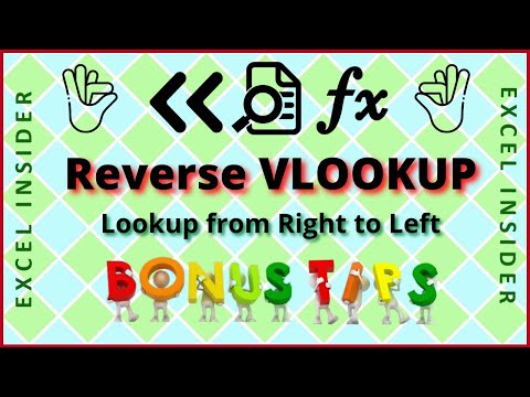 Reverse Lookup in Excel | VLOOKUP from Right to Left | Reverse VLOOKUP in Excel