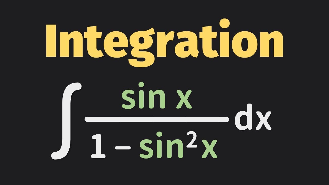 Integration of Fraction Involving Trig Functions | Integration | Calculus | Glass of Numbers