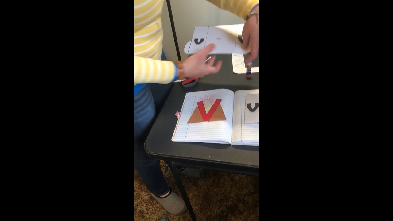 V Foldable, Interactive Notebook, pg 14