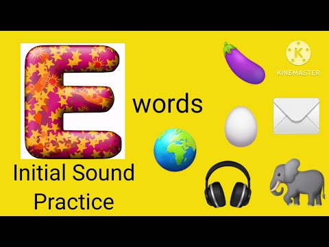 "E" letter sound story || List of words that start with "E" || Initial Sound Practice