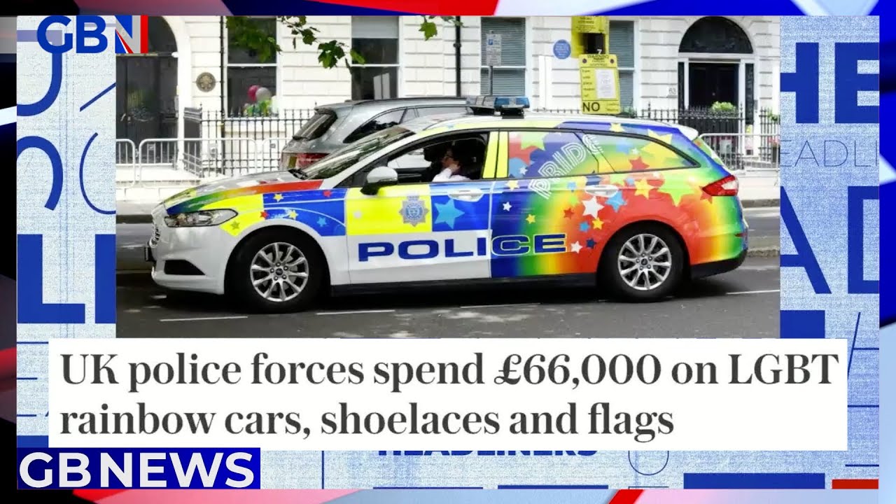 UK police forces spend £66,000 on LGBT rainbow cars, shoelaces and flags | Headliners